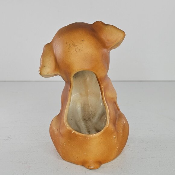 Accents | Vintage Ceramic Boxer Pug Dog Planter Big Eyes Kitsch Home ...
